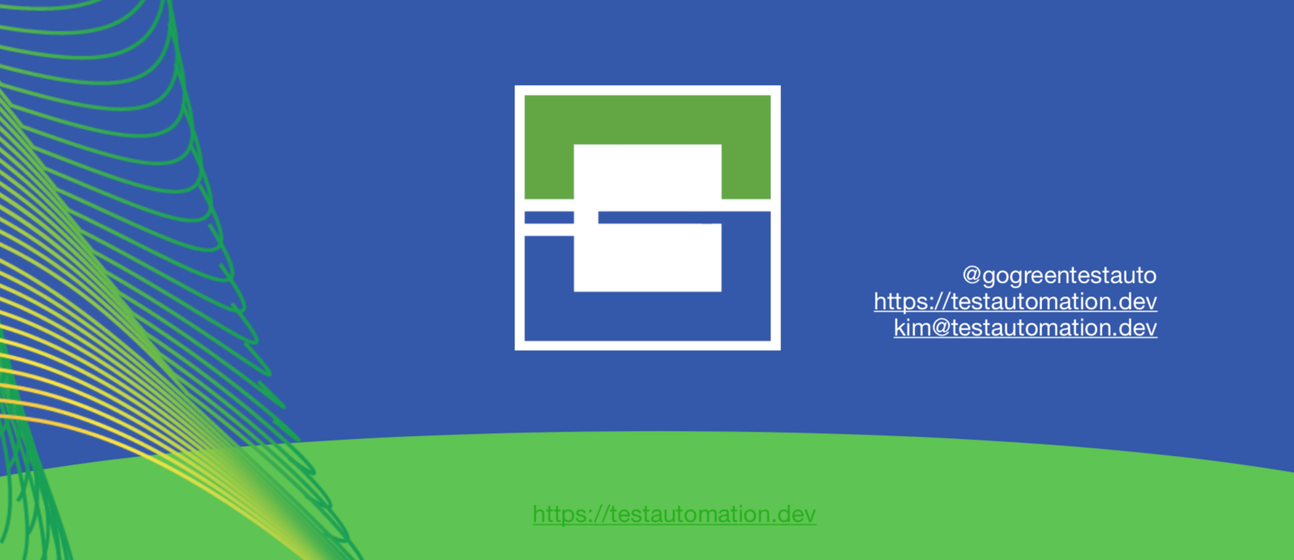 Go Green Test Automation Go Green Test Automation